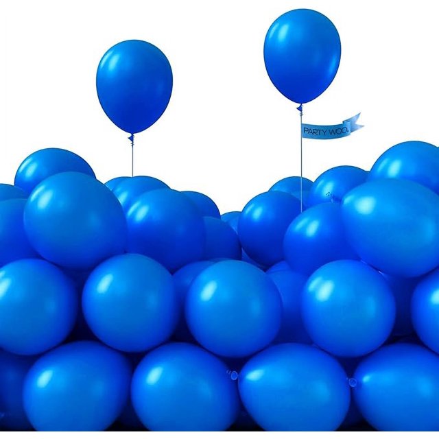 PartyWoo Royal Blue Balloons, 120 pcs 5 Inch Dark Blue Balloons, Blue ...