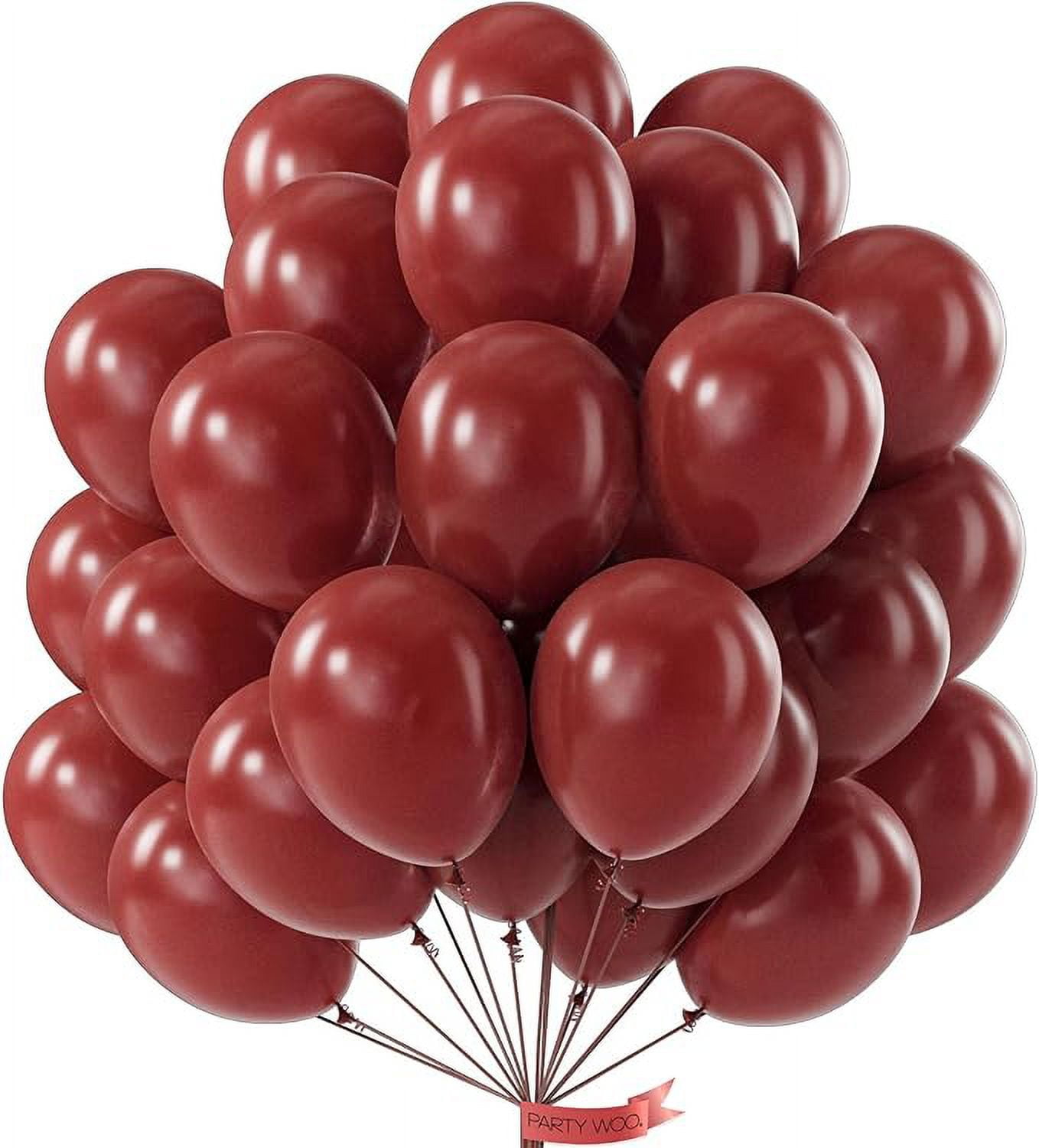 Decorative PartyWoo Ruby Red Balloons, 100 pcs 12 Inch for Birthday ...