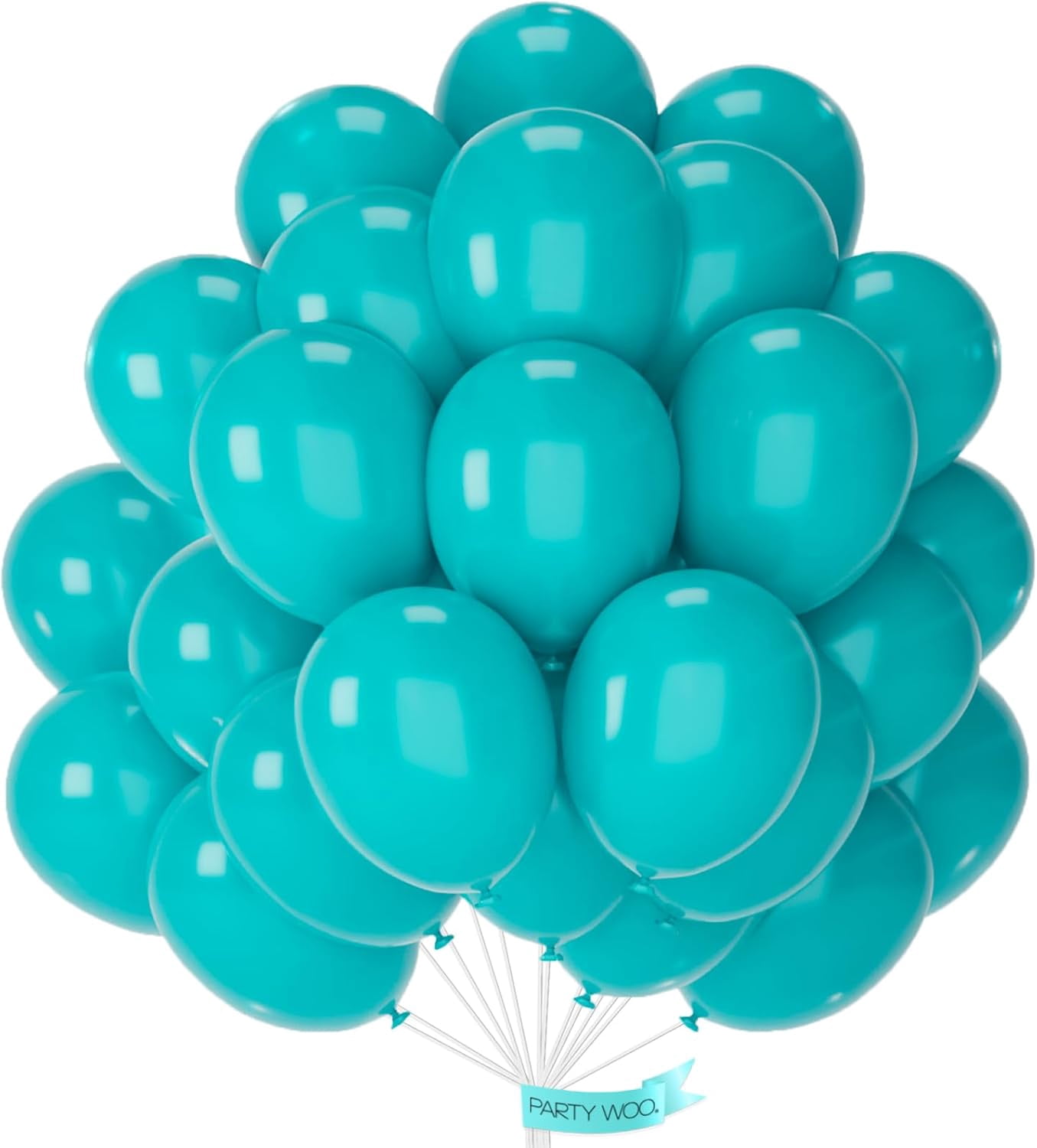 PartyWoo Teal Balloons 50 pcs 12 Inch Turquoise Aqua Blue Dark Teal ...