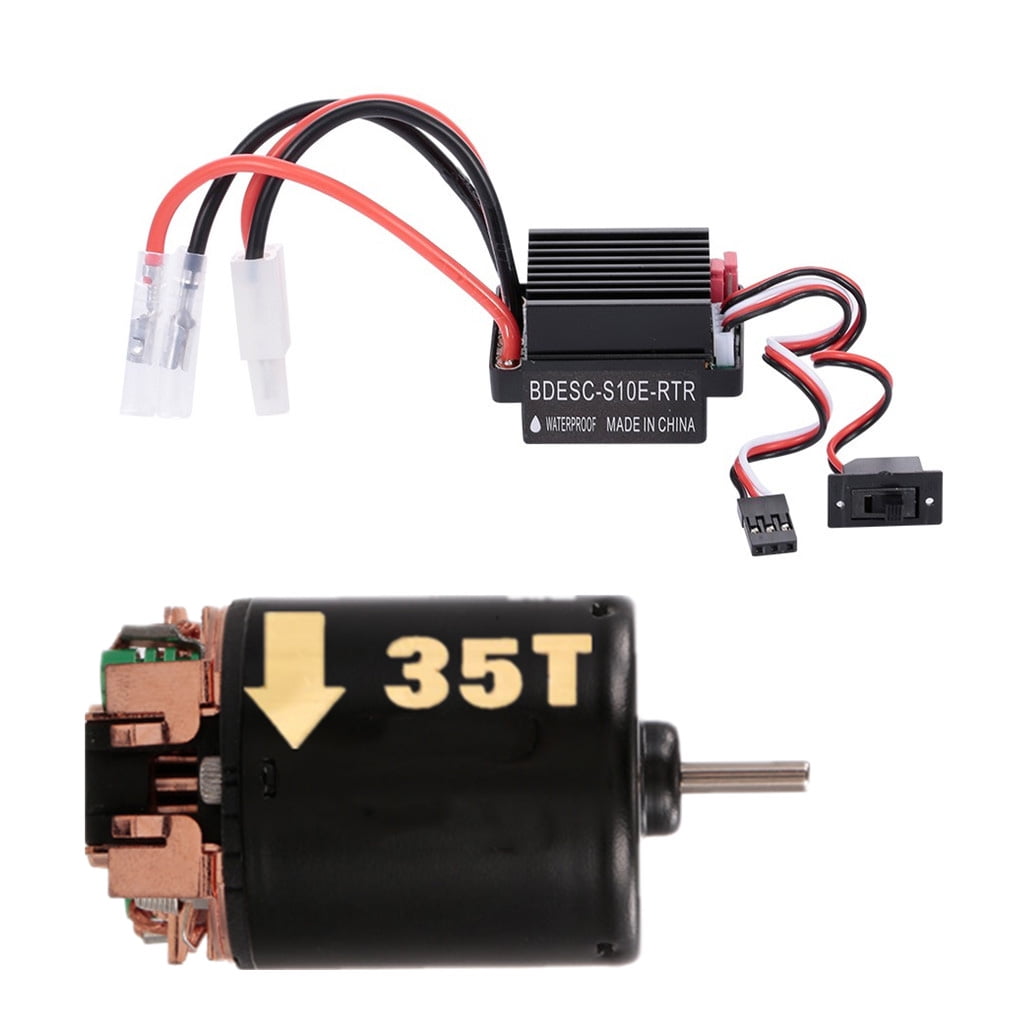 Partygee 540 35T Brushed Motor 320A ESC Set for RC Car Rock Crawler for ...