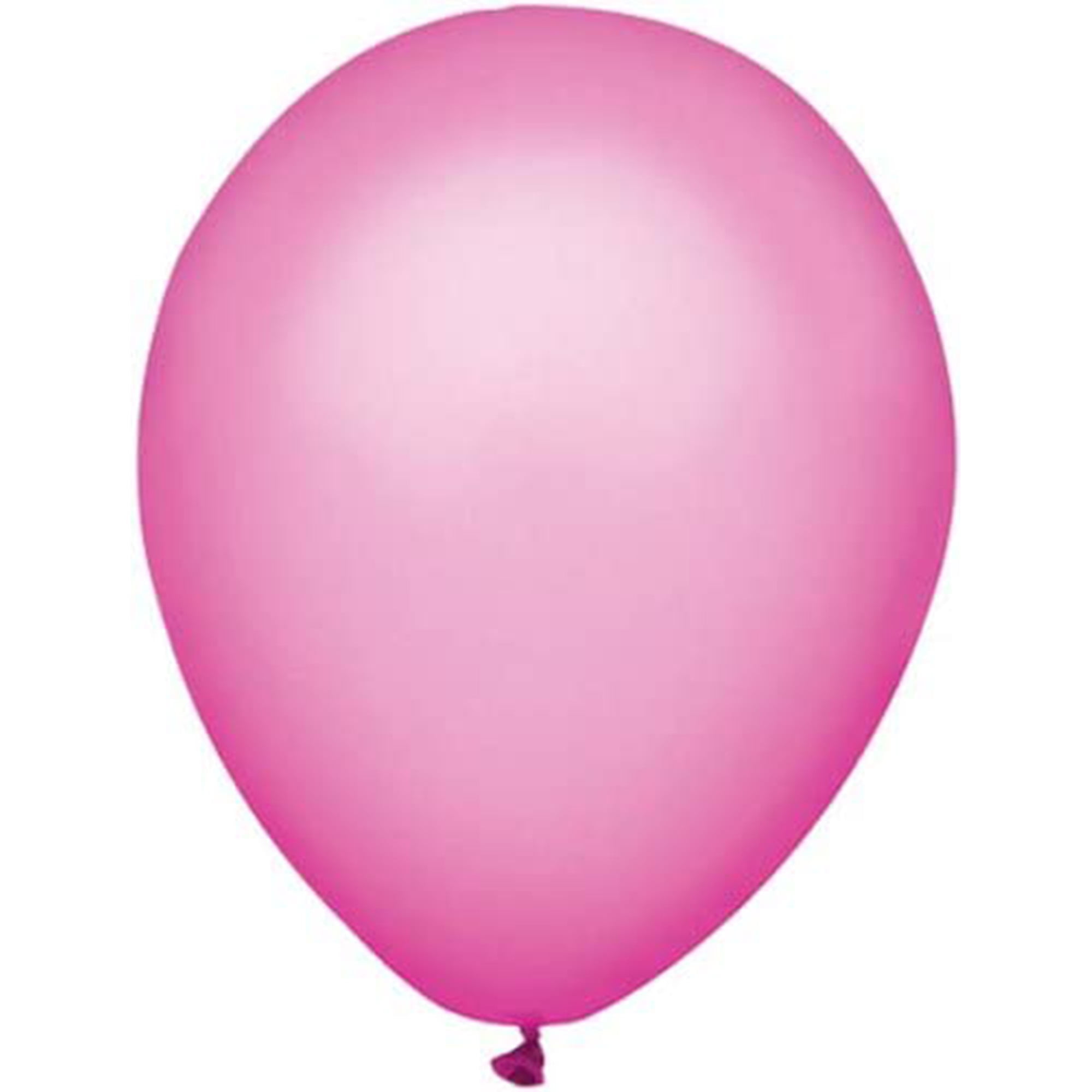 Partymate 10 Neon Magenta Latex Balloons 12" Made In USA - Walmart.com