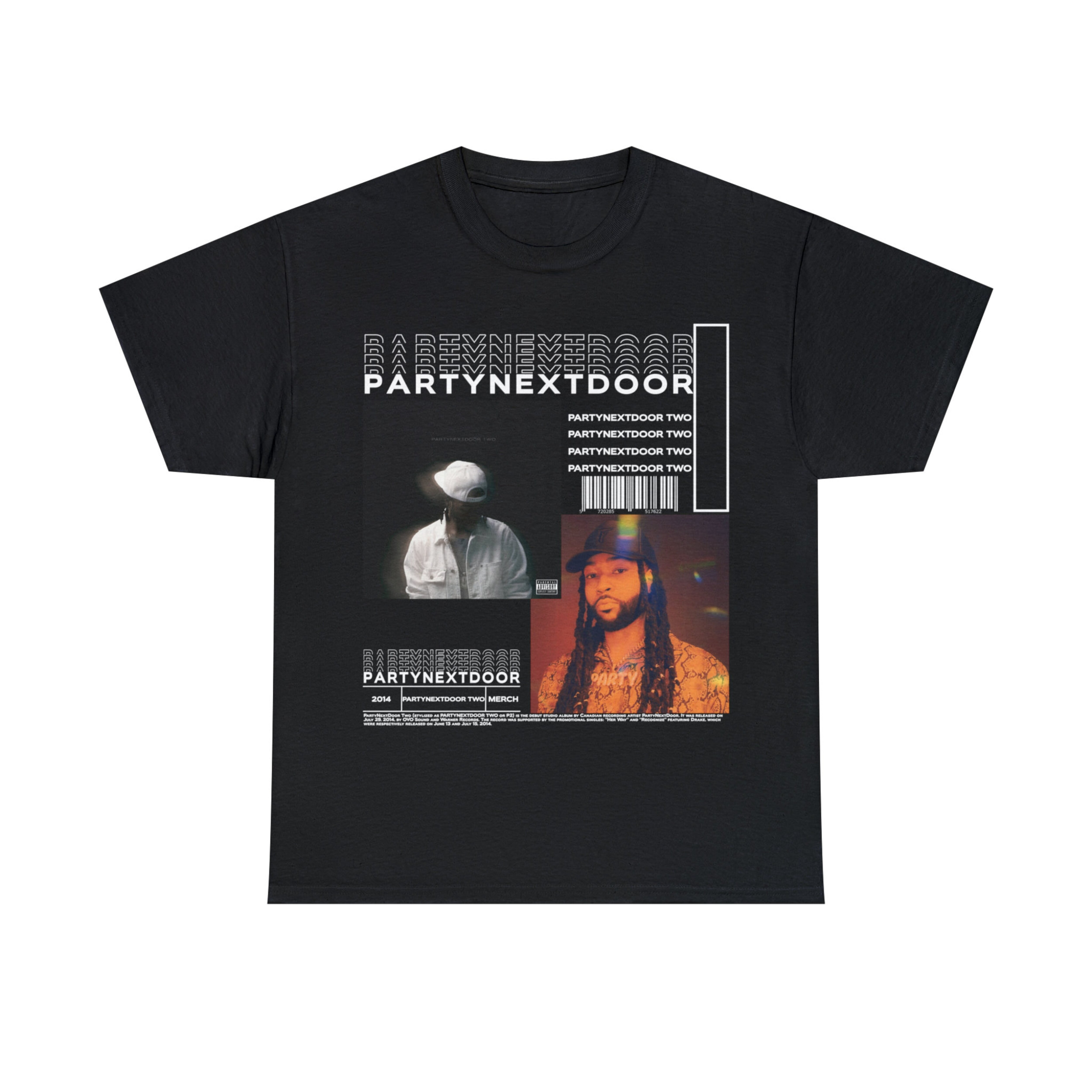 Partynextdoor Album Cover T-Shirt, Bootleg Tee Vintage Graphic Tee ...