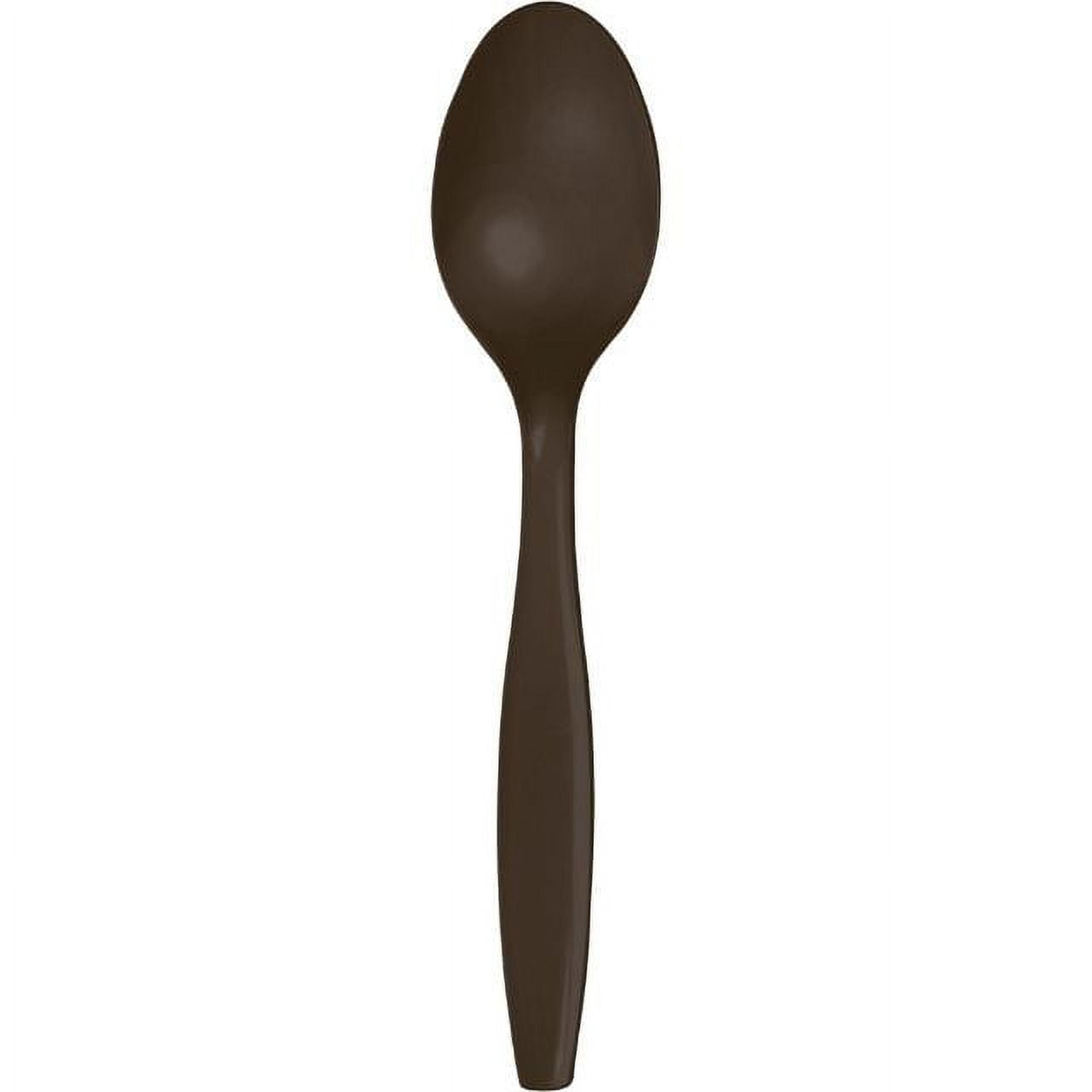 Partypro 010398 Chocolate Brown Spoon (24Ct.) - Walmart.com