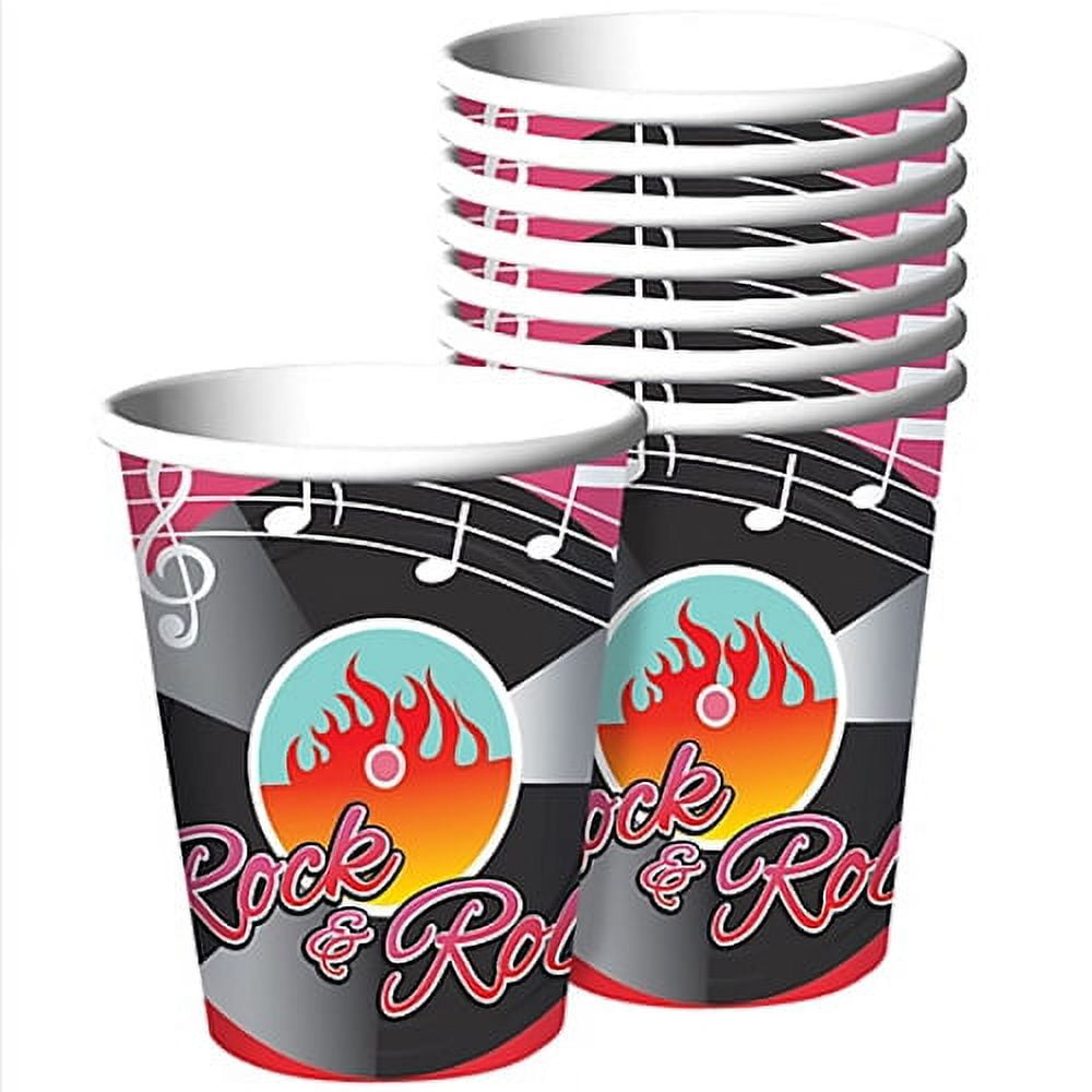 I Love Rock and Roll 'Classic 50s' 9oz Paper Cups (8ct) - Walmart.com