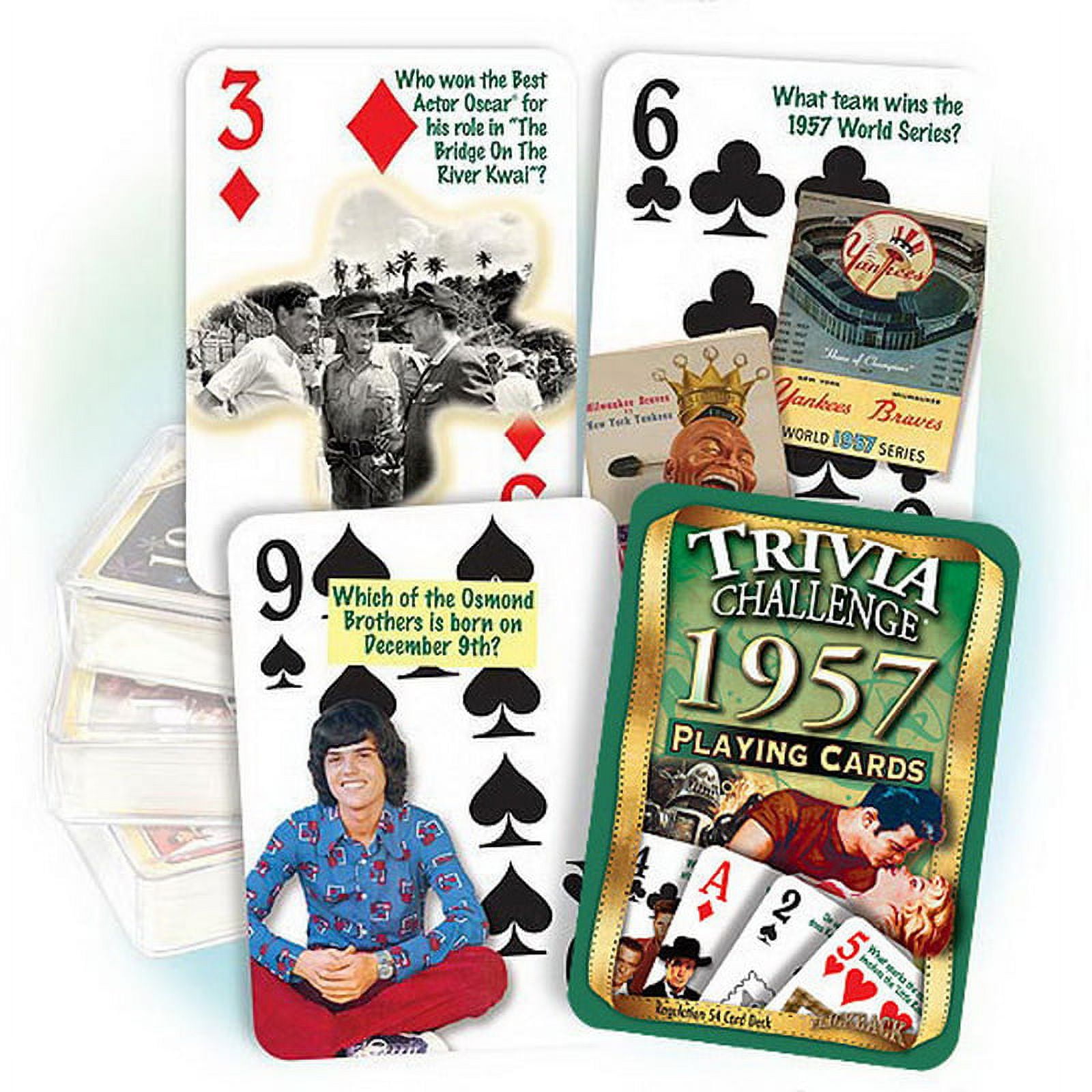 Partypro PC1957 1957 Trivia Playing Cards - Walmart.com