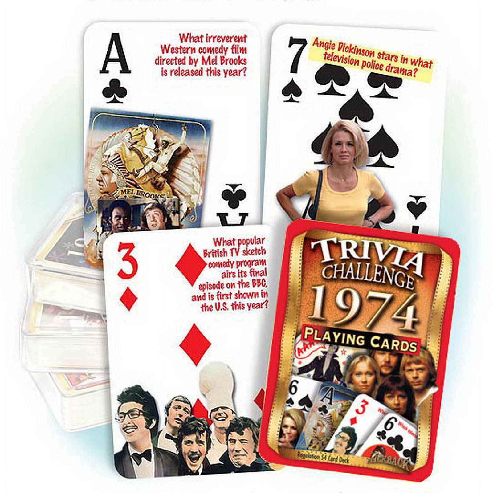 Partypro PC1974 1974 Trivia Playing Cards - Walmart.com
