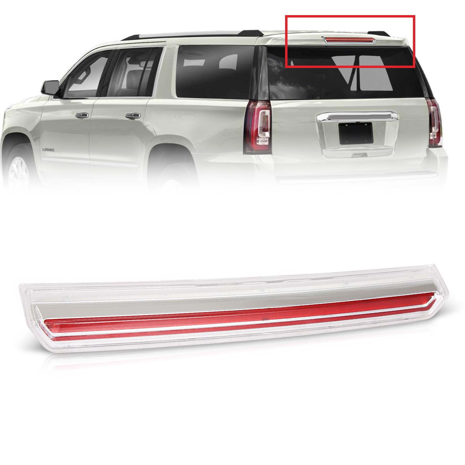 Partzer 3rd Third High Mount Brake Stop Tail Light Lamp Fits for 2015 ...