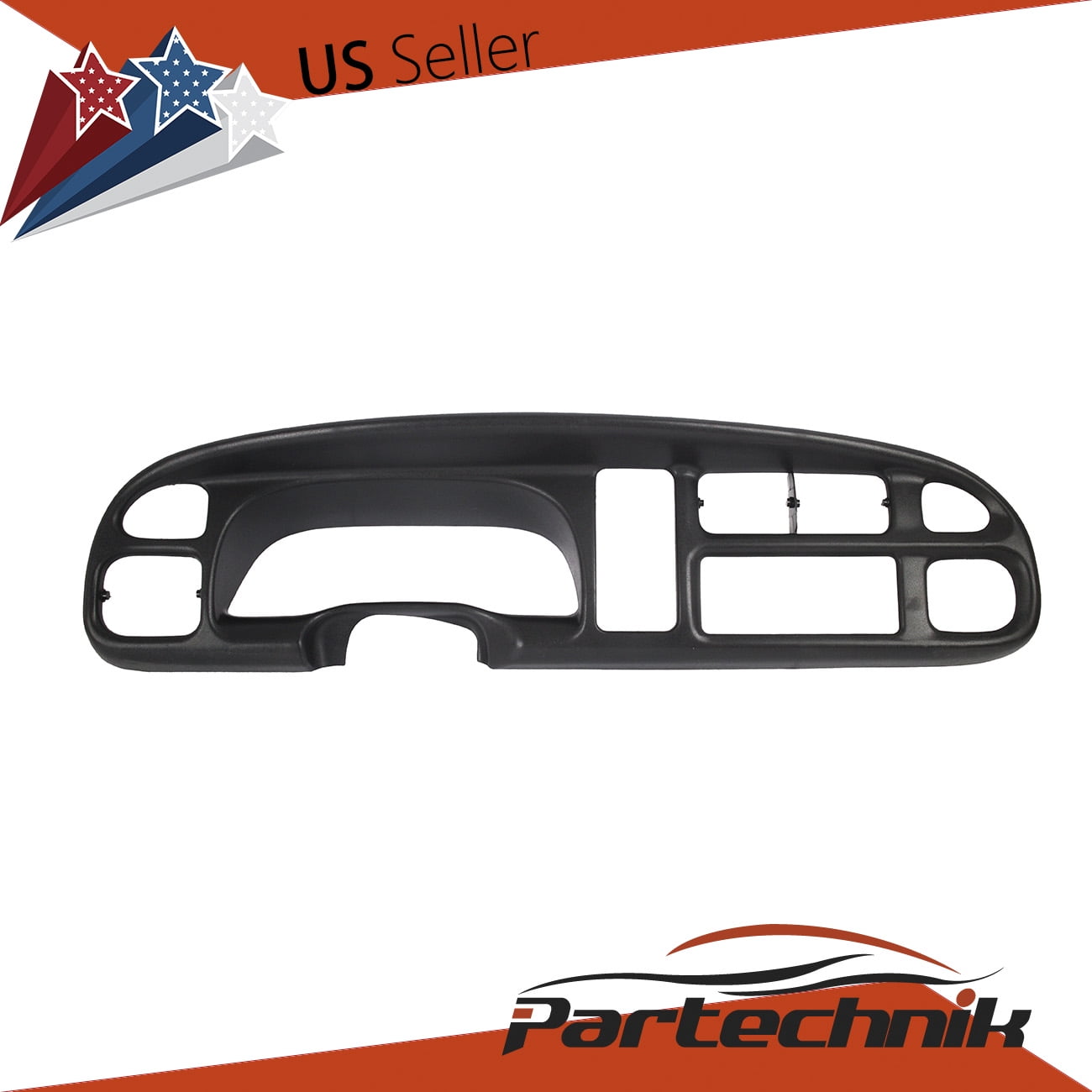 Partzer Dashboard Dash Cluster Bezel Fits for 1998-2001 Dodge Ram Pick ...
