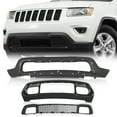 Partzer Front Bumper Cover Kit Black Textured Fits for 2014 2015 2016 ...
