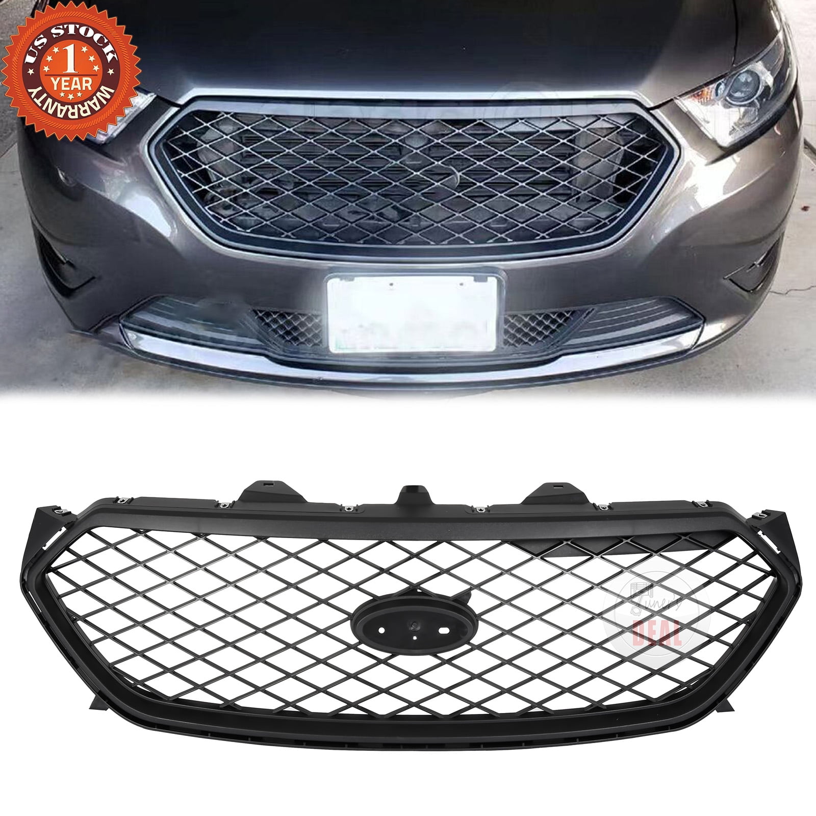 Partzer Front Bumper Mesh Grille Grill DG1Z-8200-AA Fits for 2013-2019 ...
