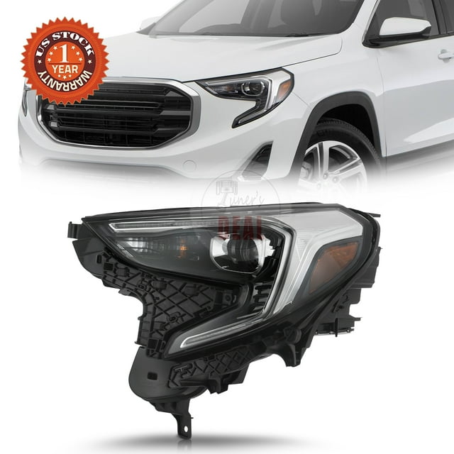 Partzer Headlights Assembly for 2018 2019 2020 2021 GMC Terrain HID Headlamp Left Driver Side ...
