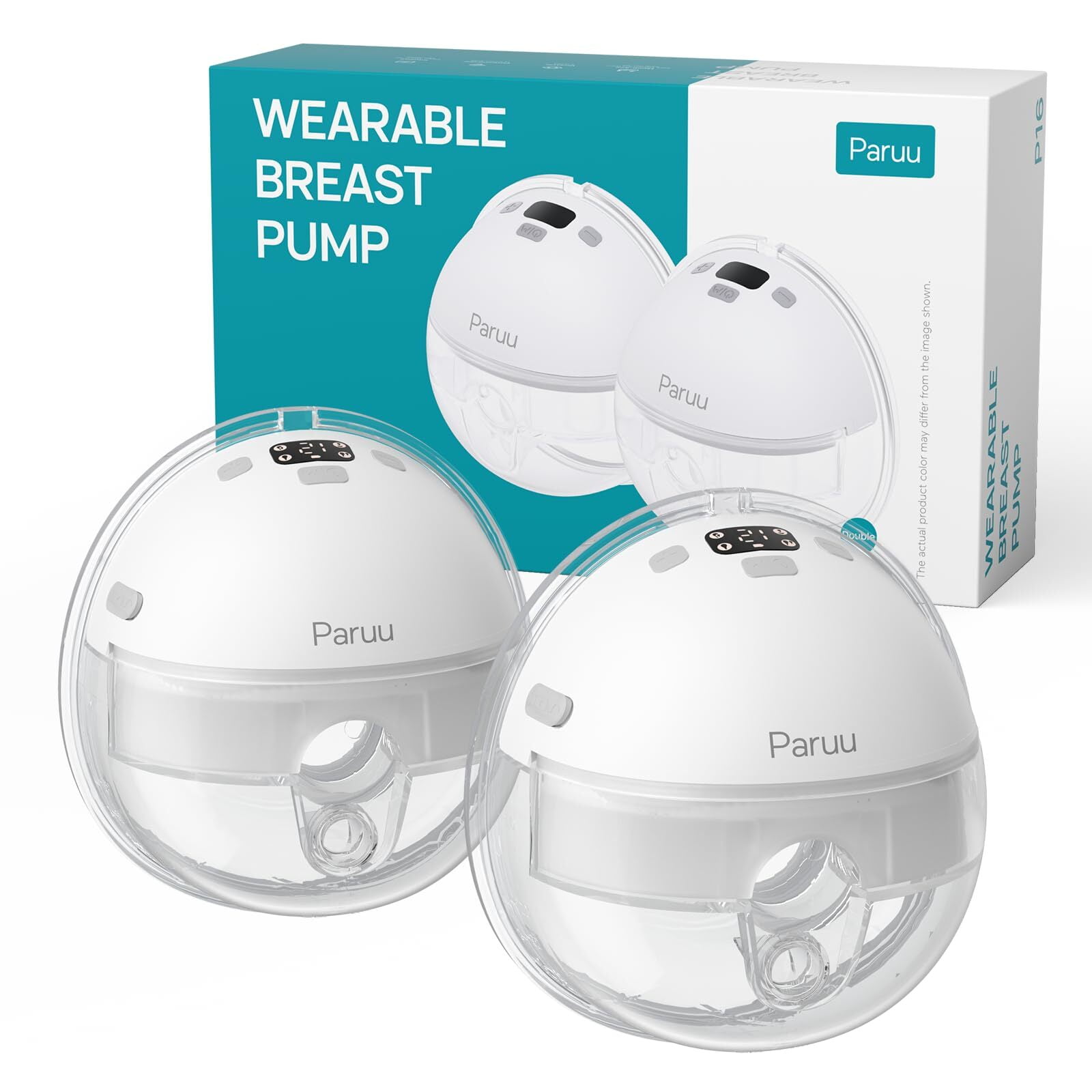 Paruu P16 Hands-Free Breast Pump with 3 Size Flanges, Wearable Electric Breast Pump - Walmart.com