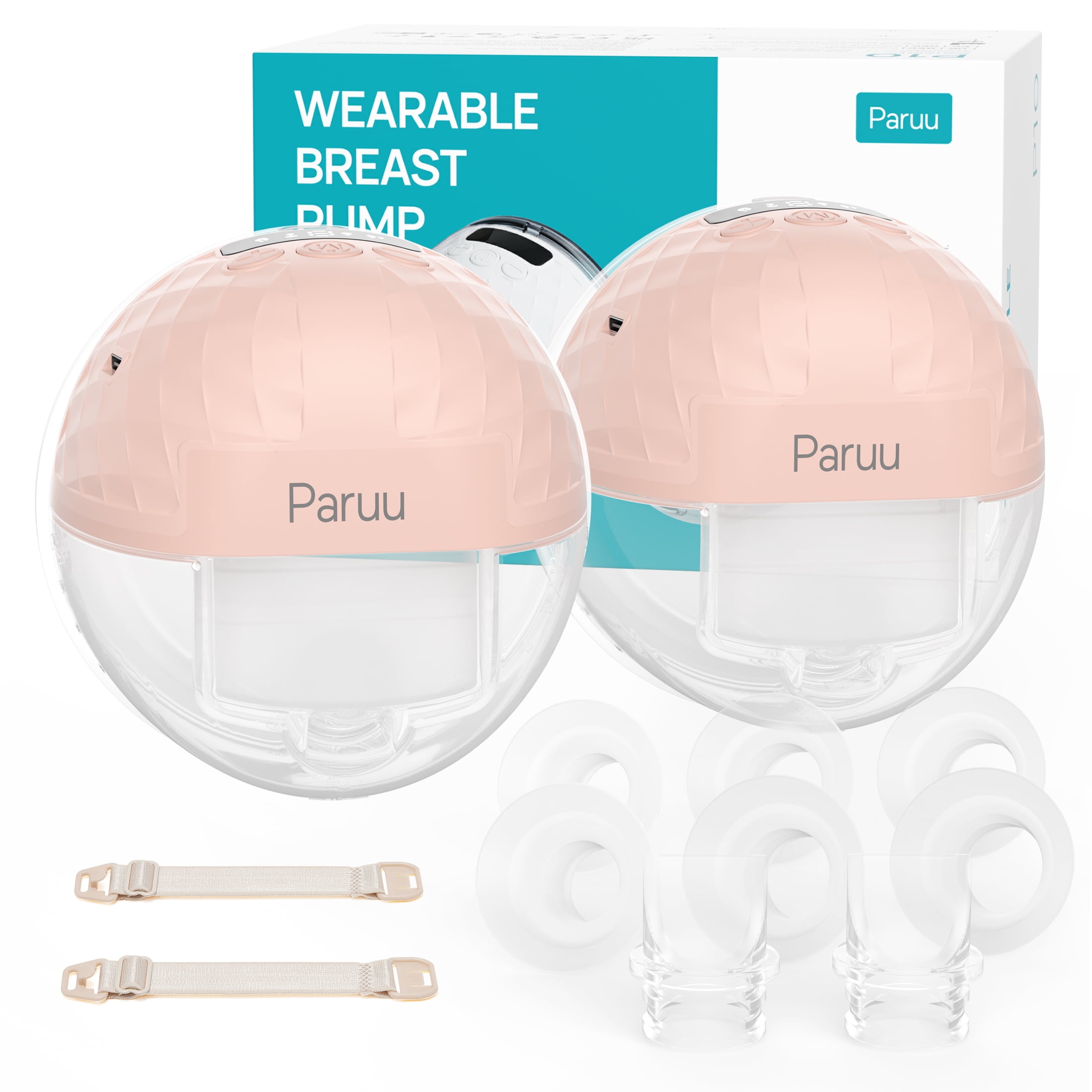 Paruu Electric Double Suction Portable Breast Pump, Hands-Free, Lightweight, 2 Pack - Walmart.com