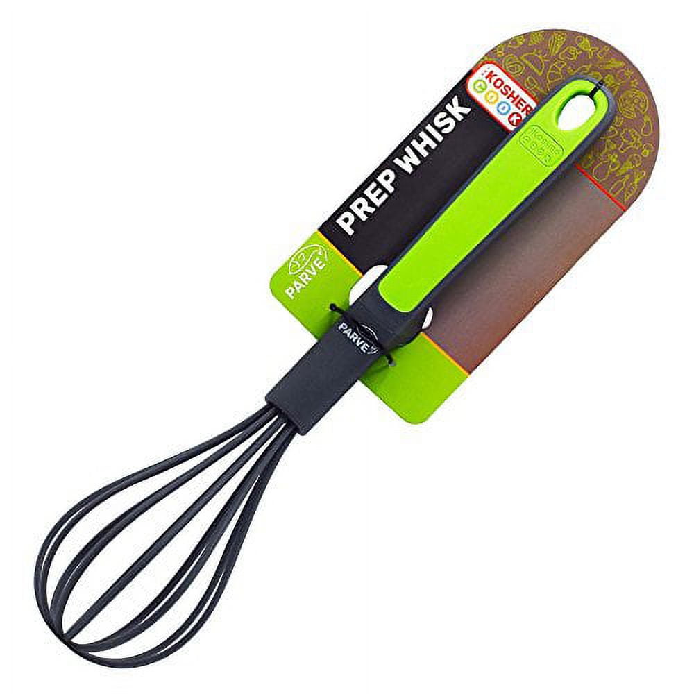 Parve Green Kitchen Whisk - Easy Grip Silicone Whisker for Whipping and ...