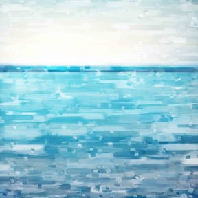 Parvez Taj "Waves" Print on Canvas - Walmart.com