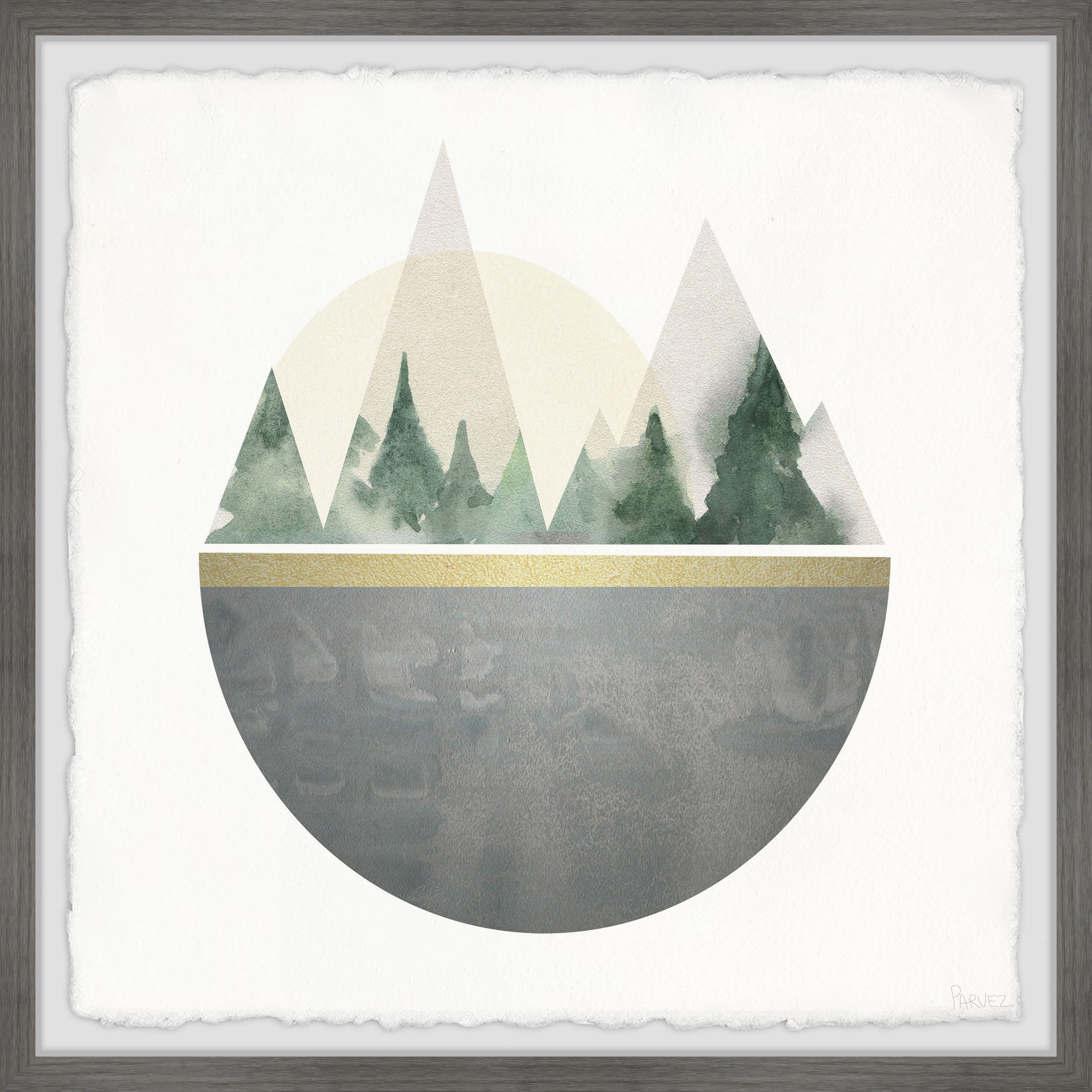 Parvez Taj Forest in a Circle Framed Wall Art - Walmart Business Supplies
