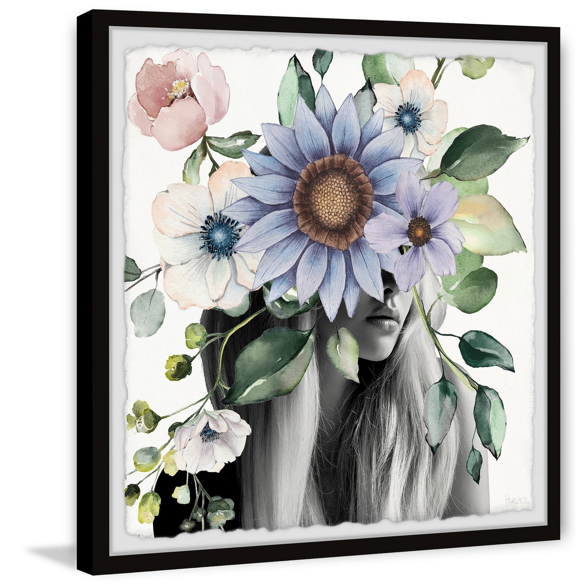 Parvez Taj Magnificent Bloom 24.00 in x 24 in Framed Photography Art ...