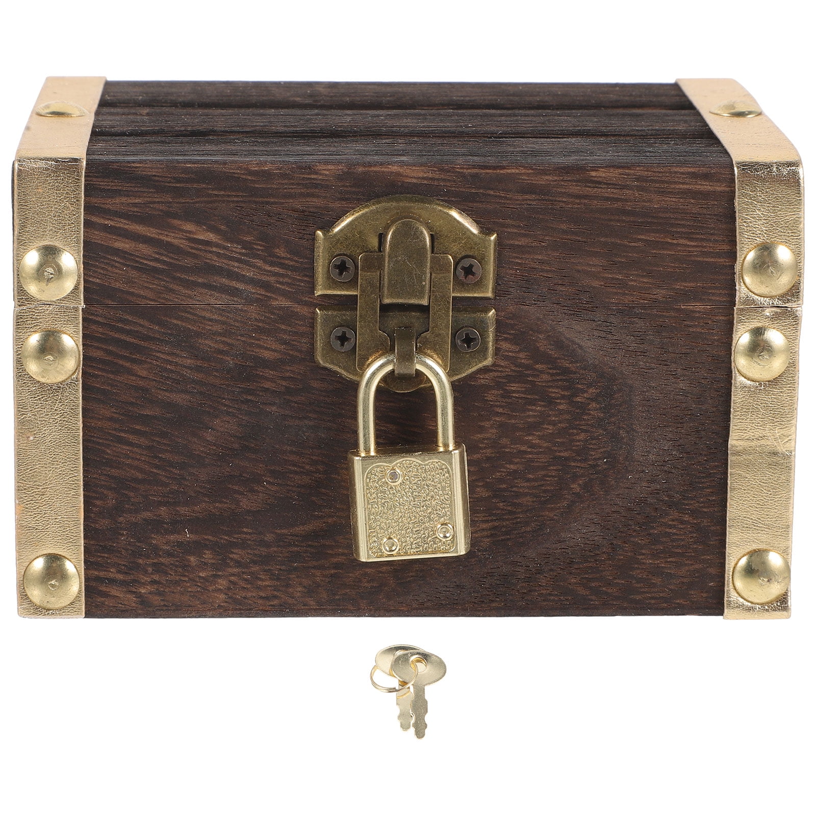 Parvistic 1 Set Multi-function Treasure Box with Key Vintage Treasure ...