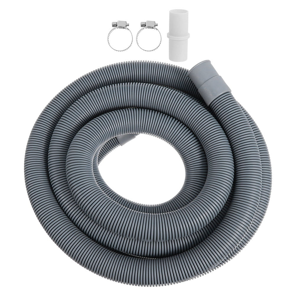 Washing Machine Draining Hose for Home Use Grey Plastic Extension Water ...