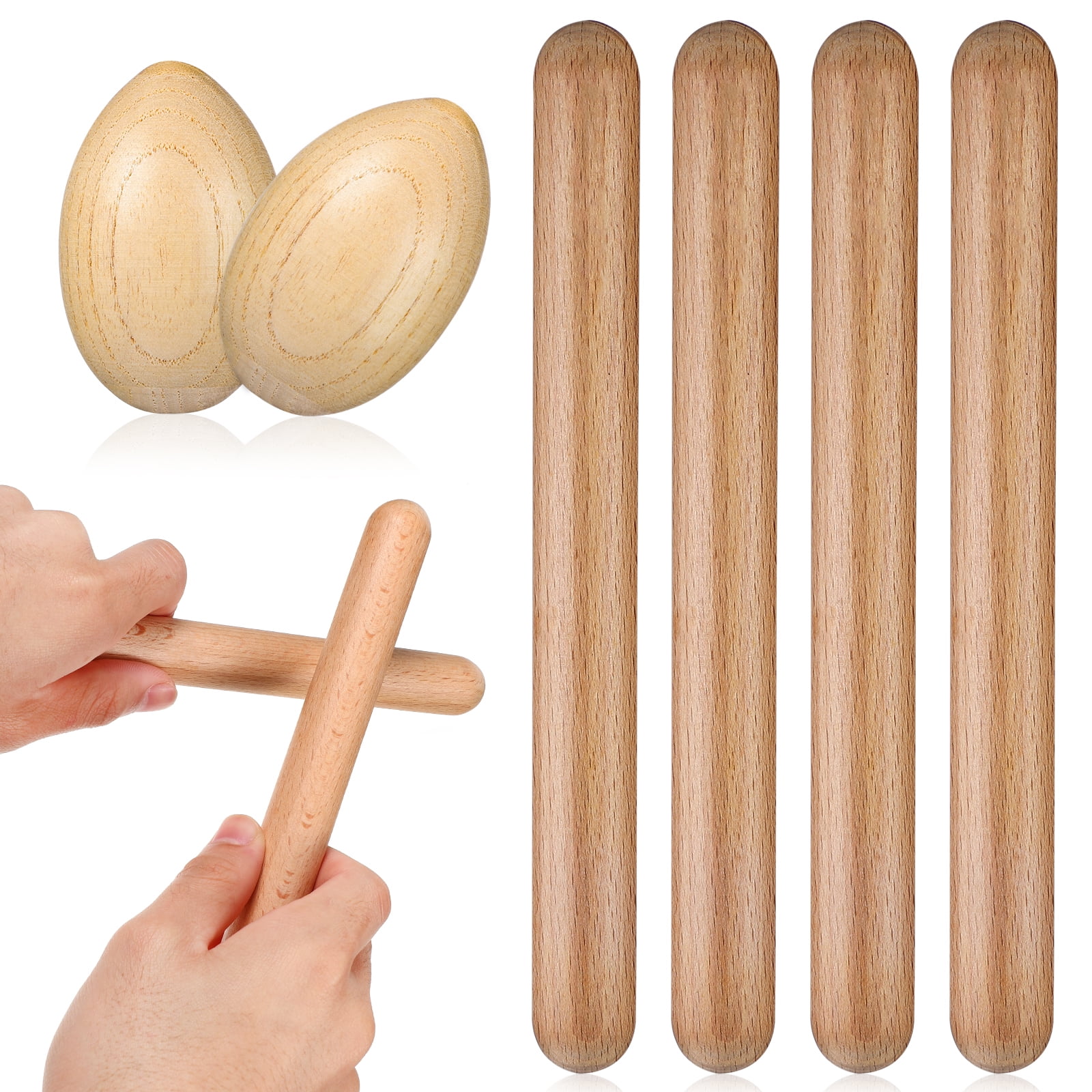 Parvistic 1 Set of Kids Musical Instrument Set Wooden Musical Toys Egg ...
