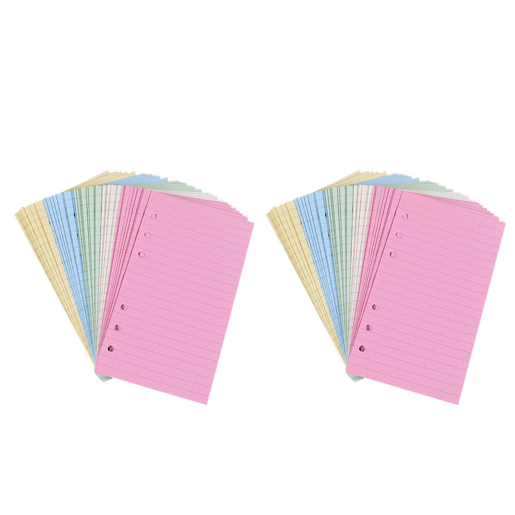 Parvistic 2pcs Six-hole Loose Leaf Paper A6 Notepad Replacement Paper ...