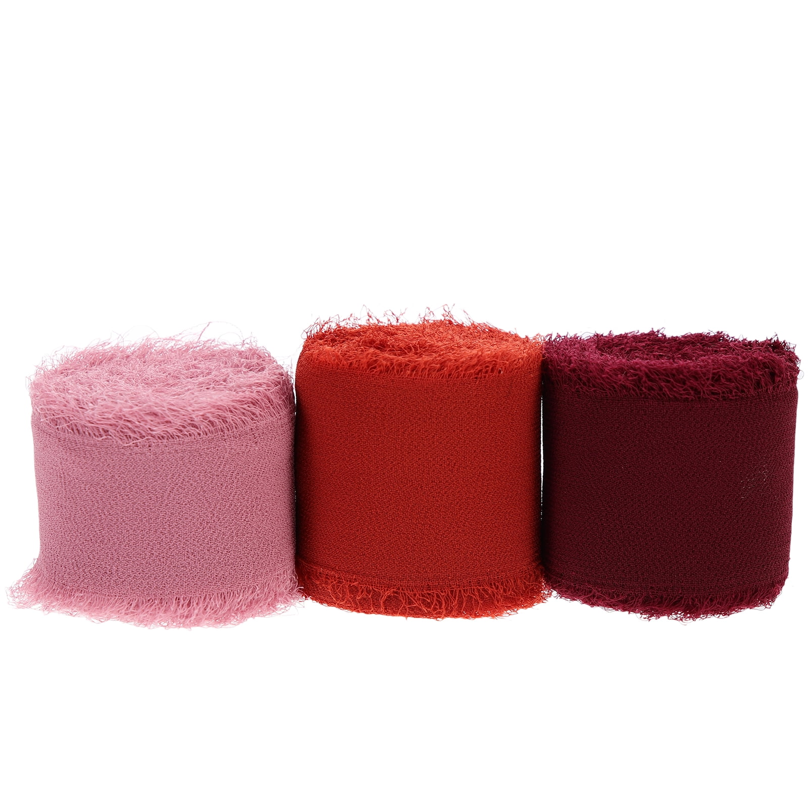 Parvistic 3 Rolls of Fringe Ribbons Cake Decorative Ribbons Bridal ...