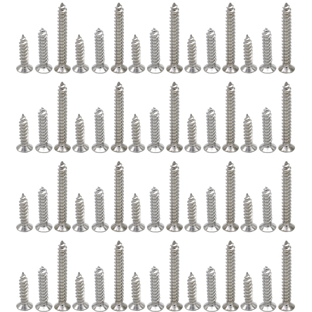 Parvistic 300pcs Stainless Steel Screw Flat Head Assorted Screws Cross ...