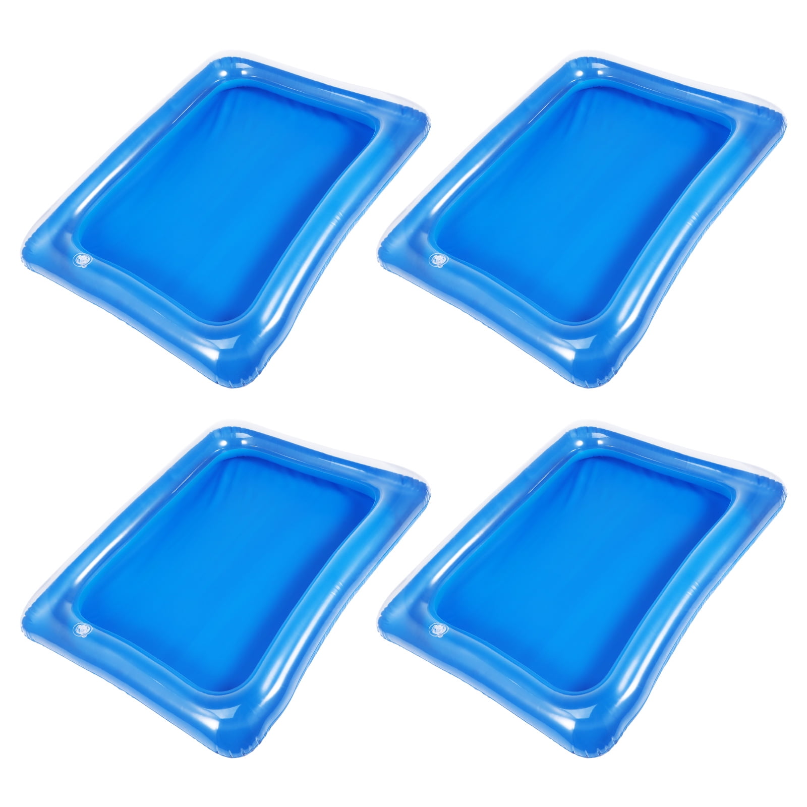 Blue Inflatable Ice Serving Tray for Kitchen Use PVC Lightweight ...