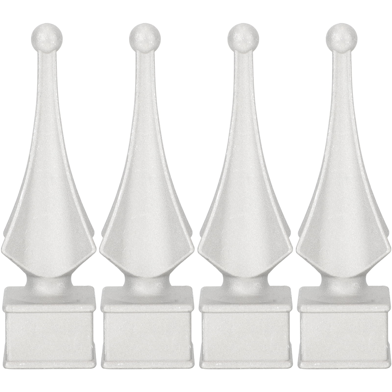 4pcs Aluminum Alloy Fence Outdoor Finial Toppers Decorative Fence ...