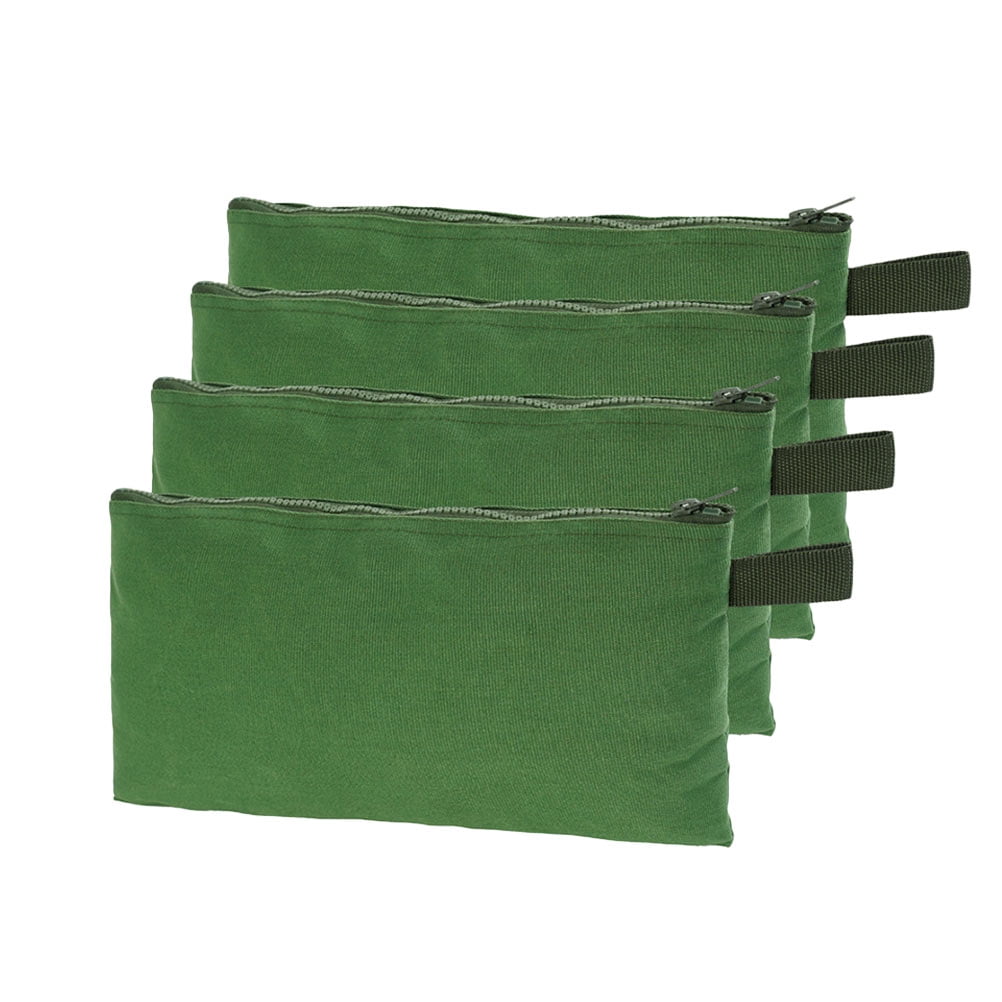 4Pcs Rectangular Tool Bag Green Canvas Multi Function Pouch for ...