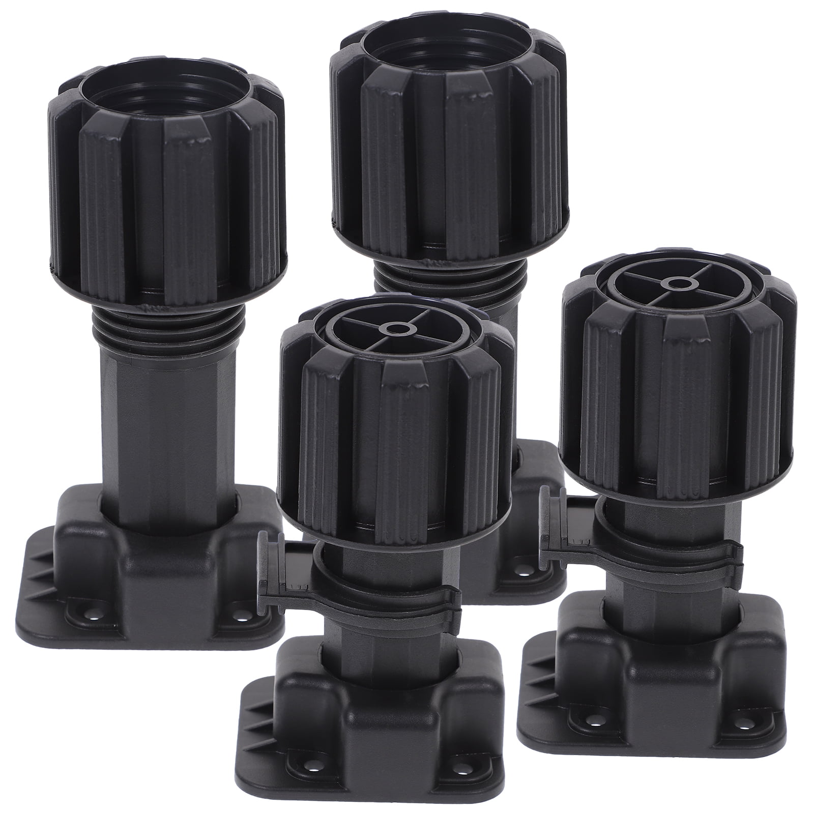 Parvistic 4pcs Plastic Cabinet Feet Support Legs Adjustable Feet ...