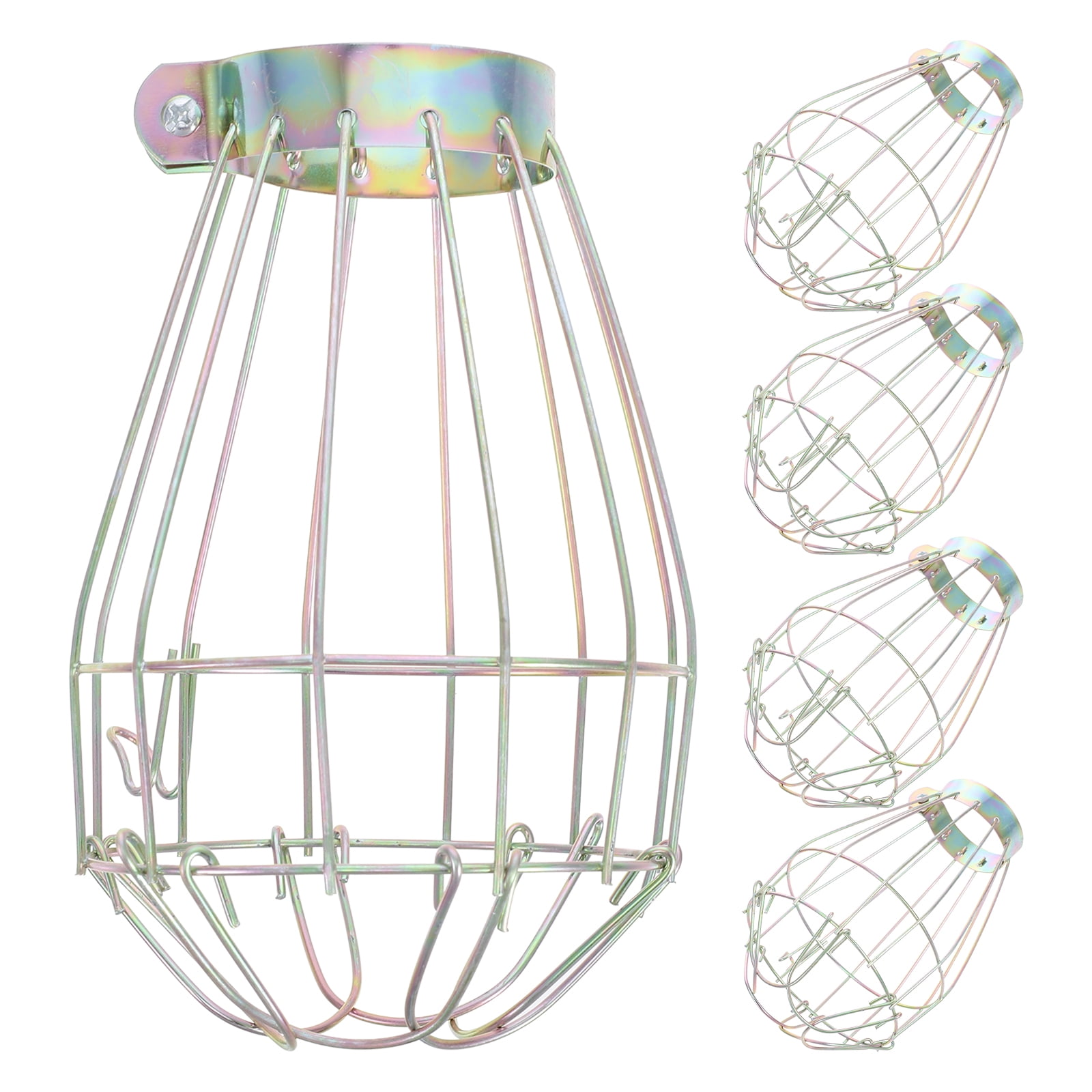 Parvistic 5pcs Metal Lamp Bulb Guard Clamp Light Bulb Cage Guard Metal ...