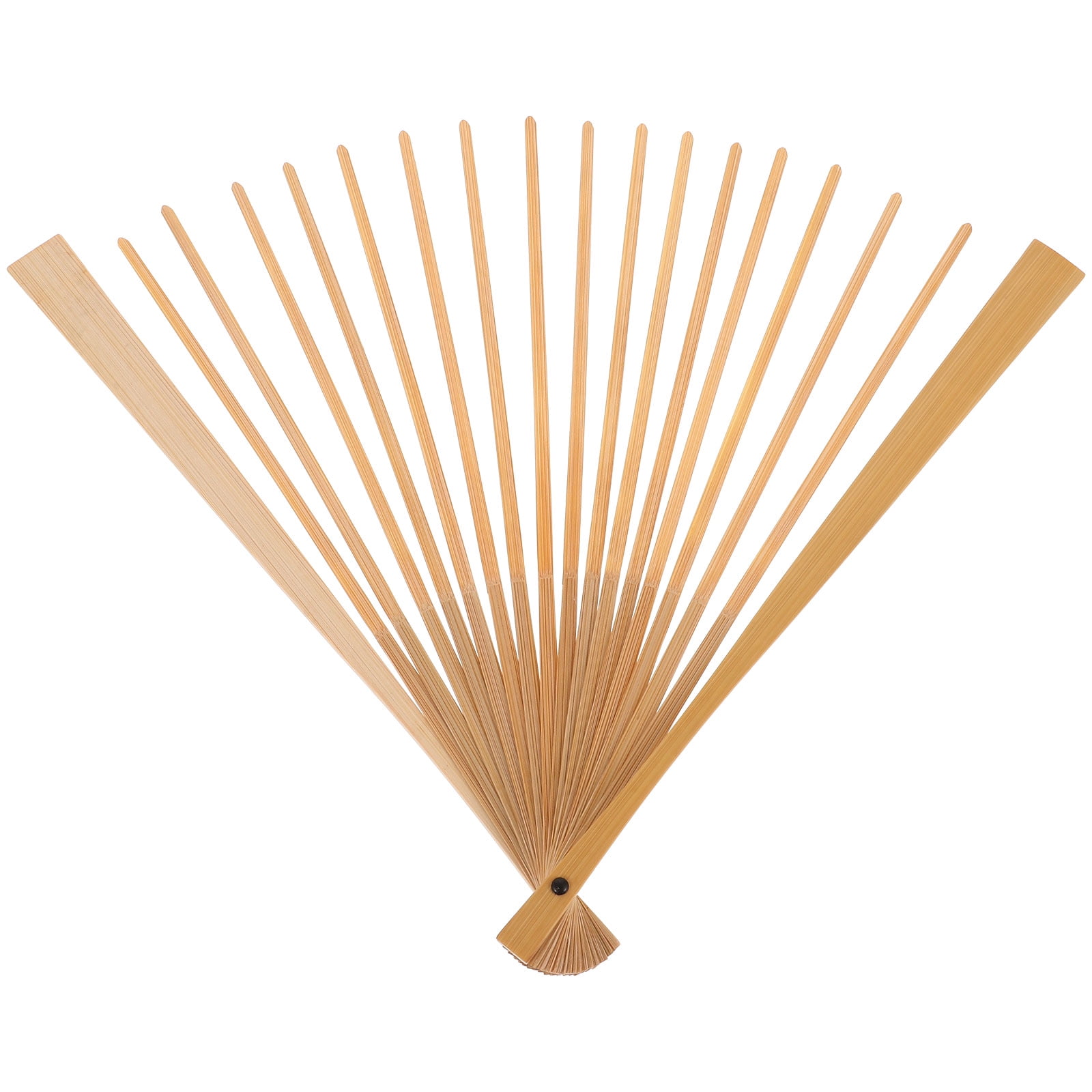 Parvistic Handcraft Folding Fan DIY Frame Sturdy Folding Fan Bamboo ...