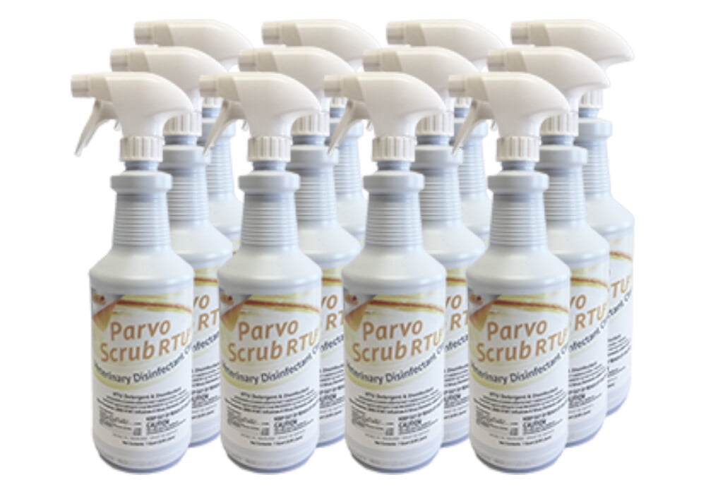ParvoScrub Disinfectant Kennel Cleaner Deodorizer Spray, Kills Parvo ...
