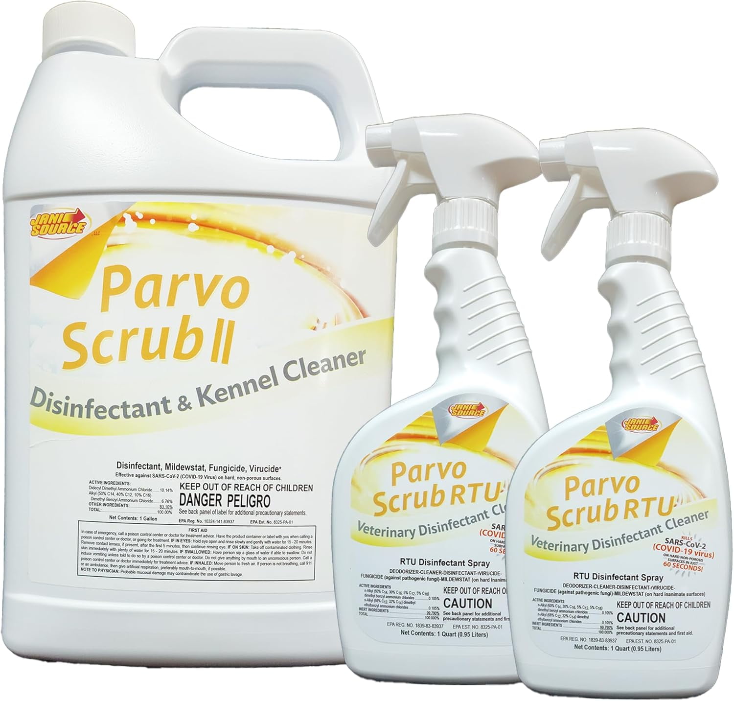 ParvoScrub Veterinary & Kennel Disinfectant, Cleaner, & Deodorizer ...