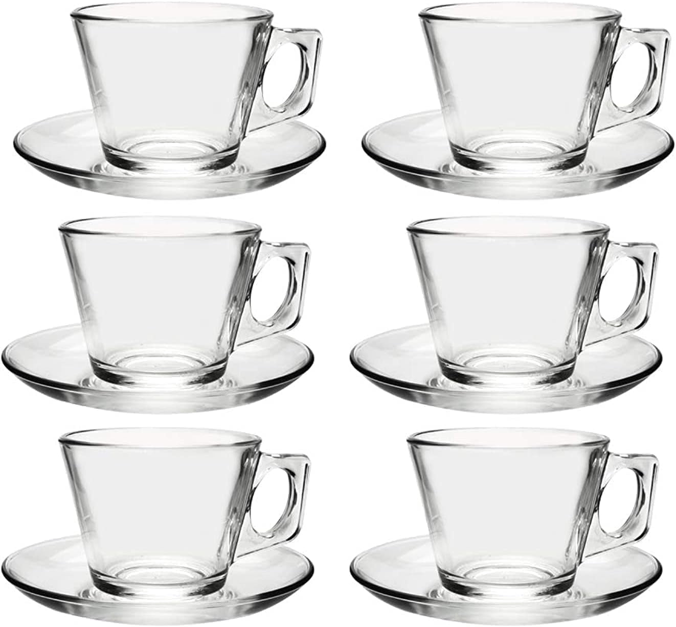 Pasabahce 12-Piece Vela Cups With Saucers Set - Walmart.com
