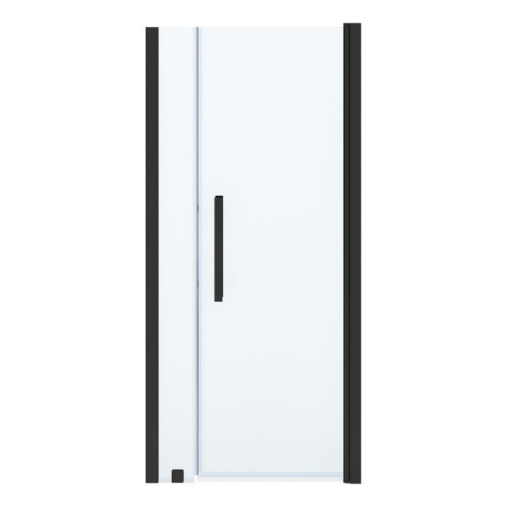 Pasadena 36 x 36 x 74-3/4 Alcove Shower Kit with Base and Door in Black ...
