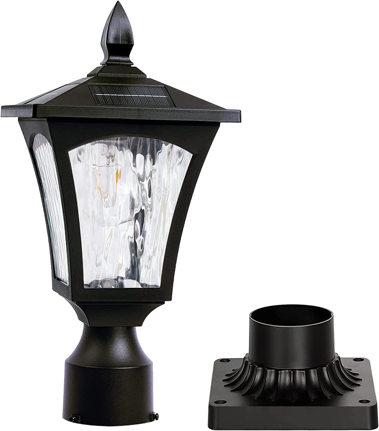 Better Homes & Gardens Solar Powered 4'' x 4'' Post Light, Outdoor ...