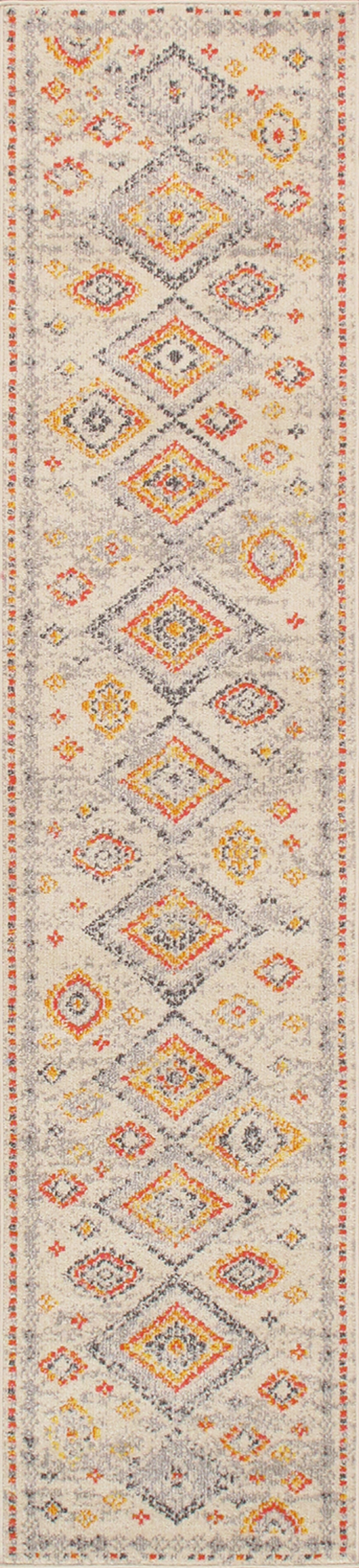 Pasargad Home Turkish Aldora 2.04' x 10' Power-Loomed Beige/Multi Rug ...