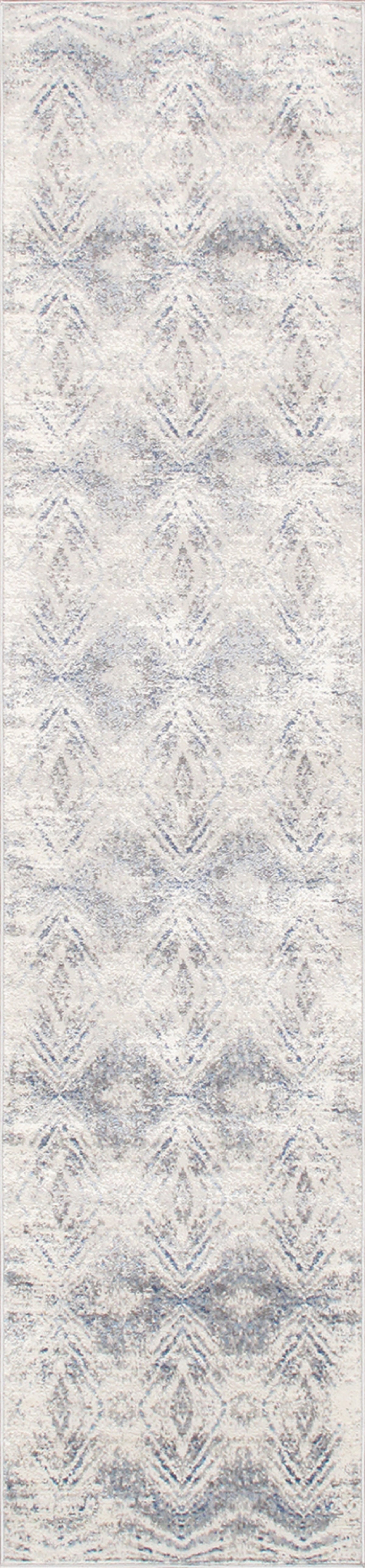 Pasargad Home Efes 2.04' x 6' Power-Loomed Light Grey/Light Blue Runner ...