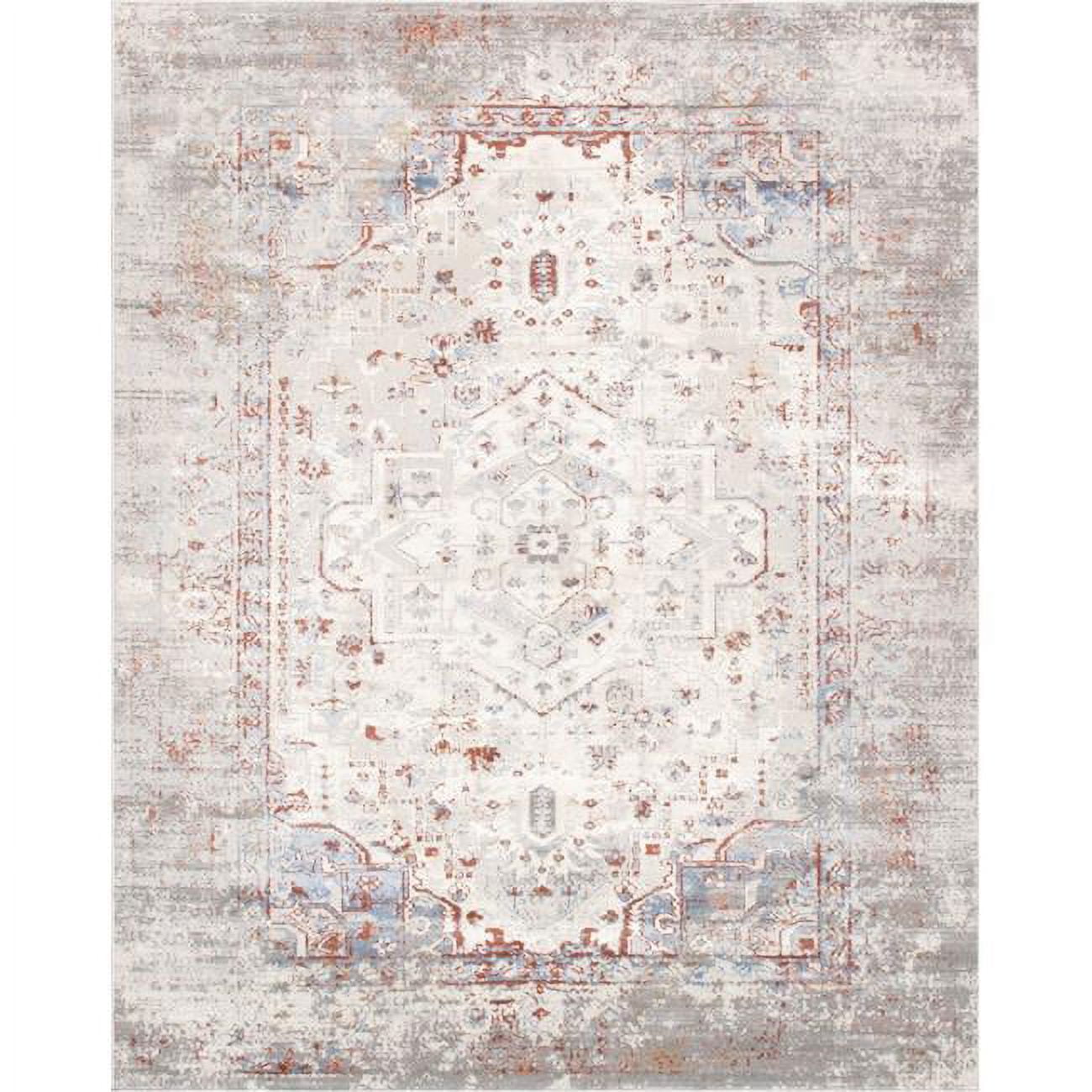 Pasargad Home Efes 2' x 3' Power-Loomed Light Blue/Light Grey Rug, For ...