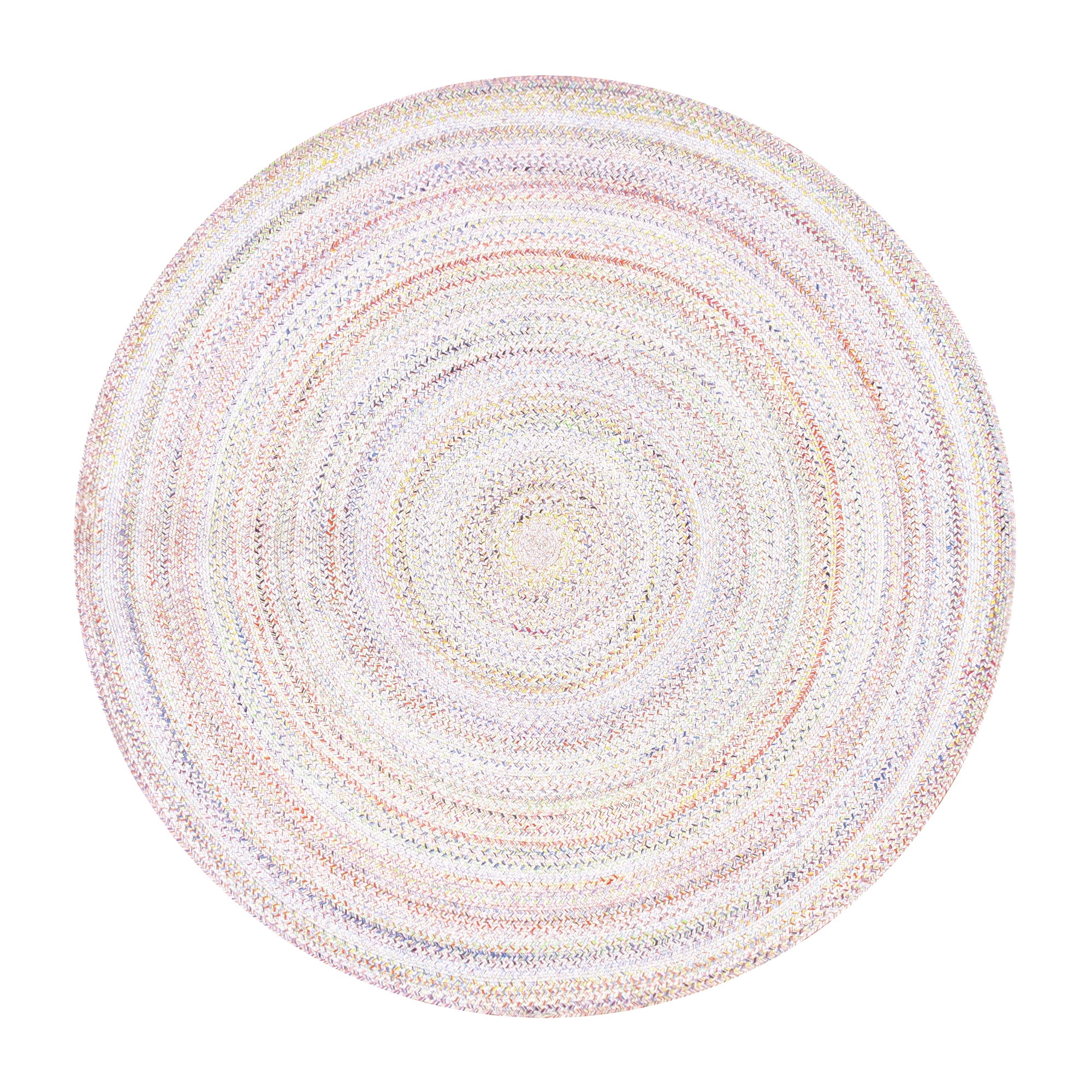 Pasargad Home Lagos 8' X 8' Hand Braided MultiColor Round Rug - All ...