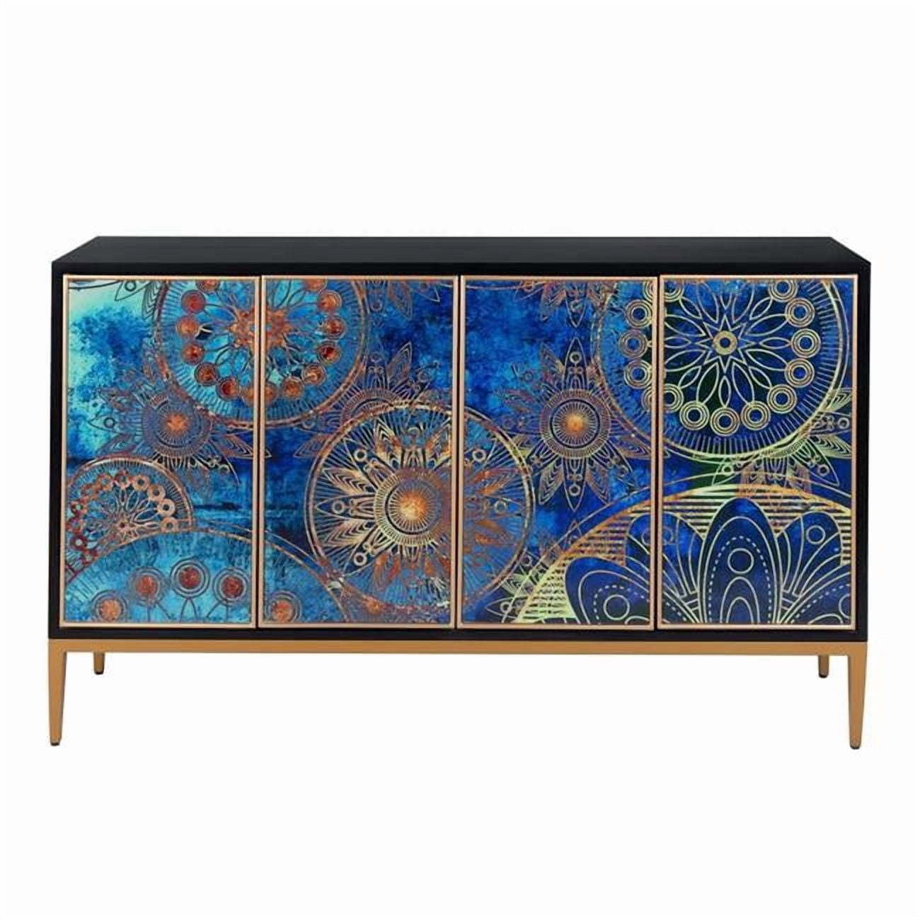 Pasargad Home PPH-L2 Eclipta 4-Door Modern Sideboard Cabinet ...