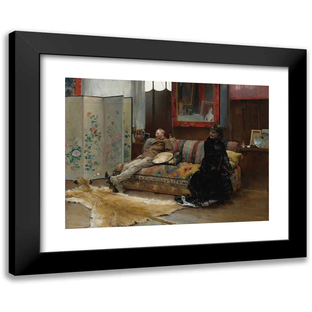 Pascal-Adolphe-Jean Dagnan-Bouveret 14x11 Black Modern Framed Museum ...