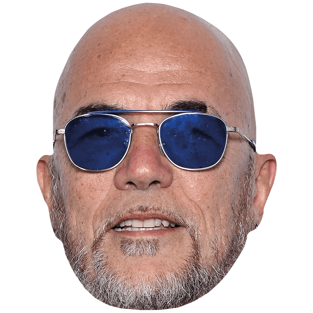 Pascal Obispo (Blue Glasses) Celebrity Mask, Flat Card Face, Fancy ...