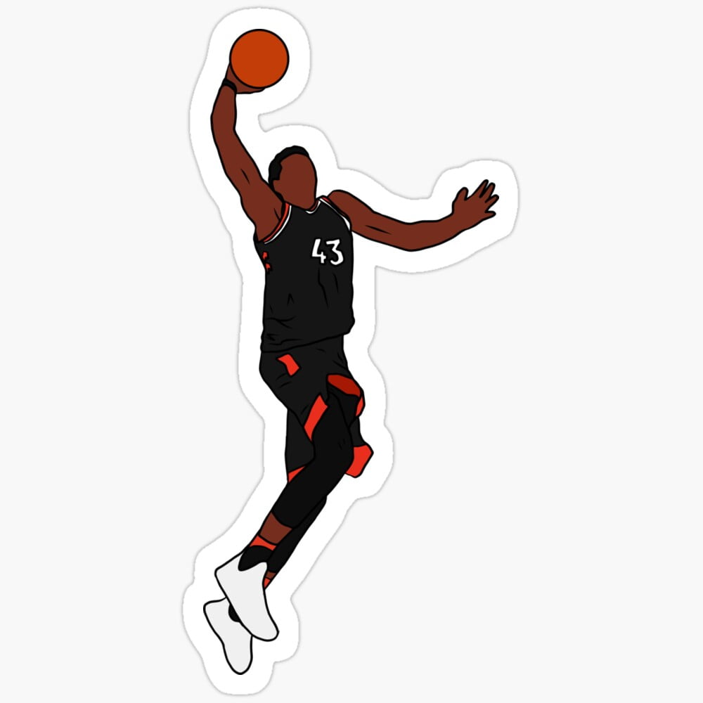Pascal Siakam Dunk Sticker Phone Decal Water Bottle Stickers Car Decals ...