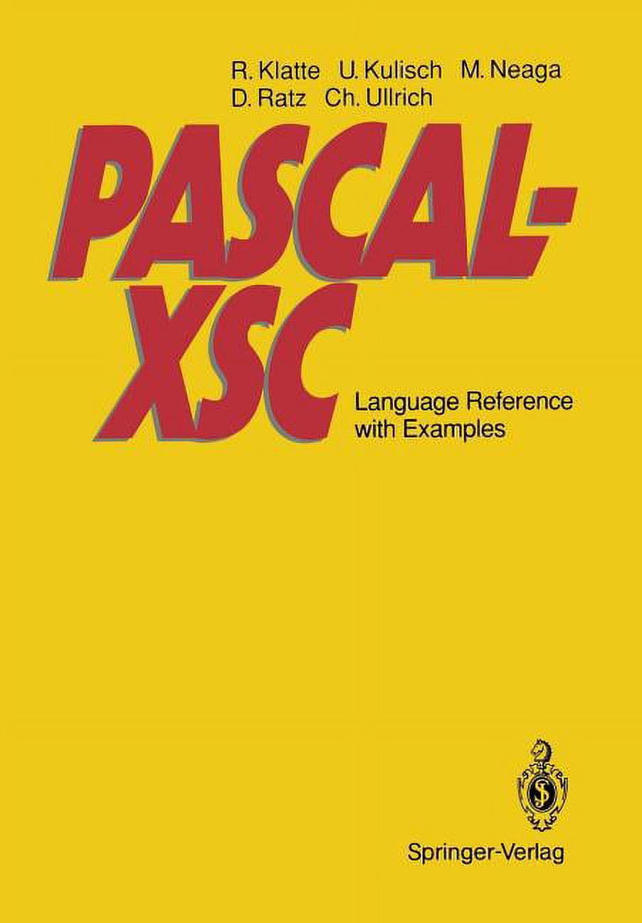 Pascal-Xsc: Language Reference with Examples, (Paperback) - Walmart.com