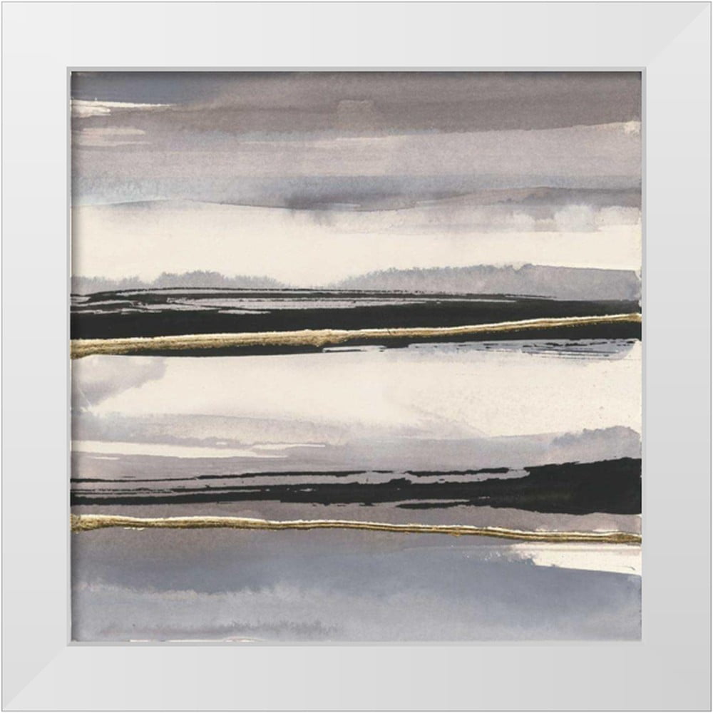 Paschke, Chris 15x15 White Modern Wood Framed Museum Art Print Titled - Gilded Grey II - Walmart.com