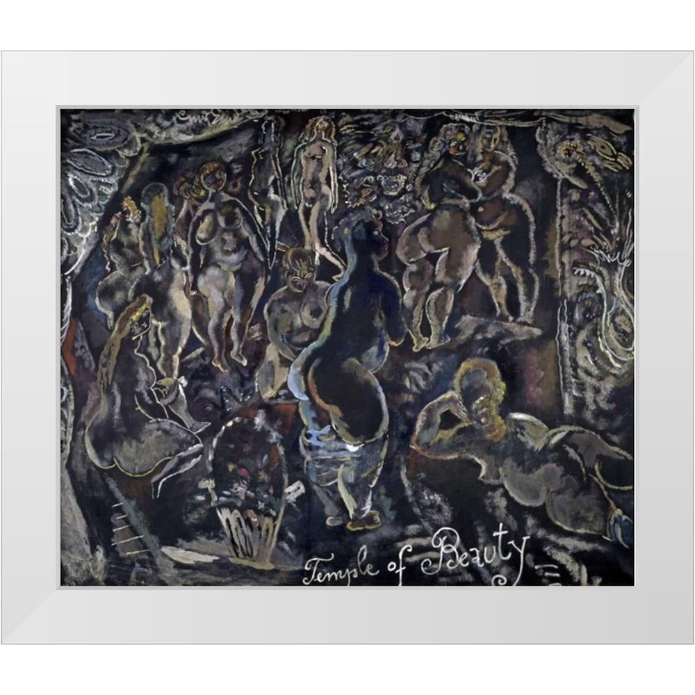 Pascin, Jules 14x12 White Modern Wood Framed Museum Art Print Titled ...