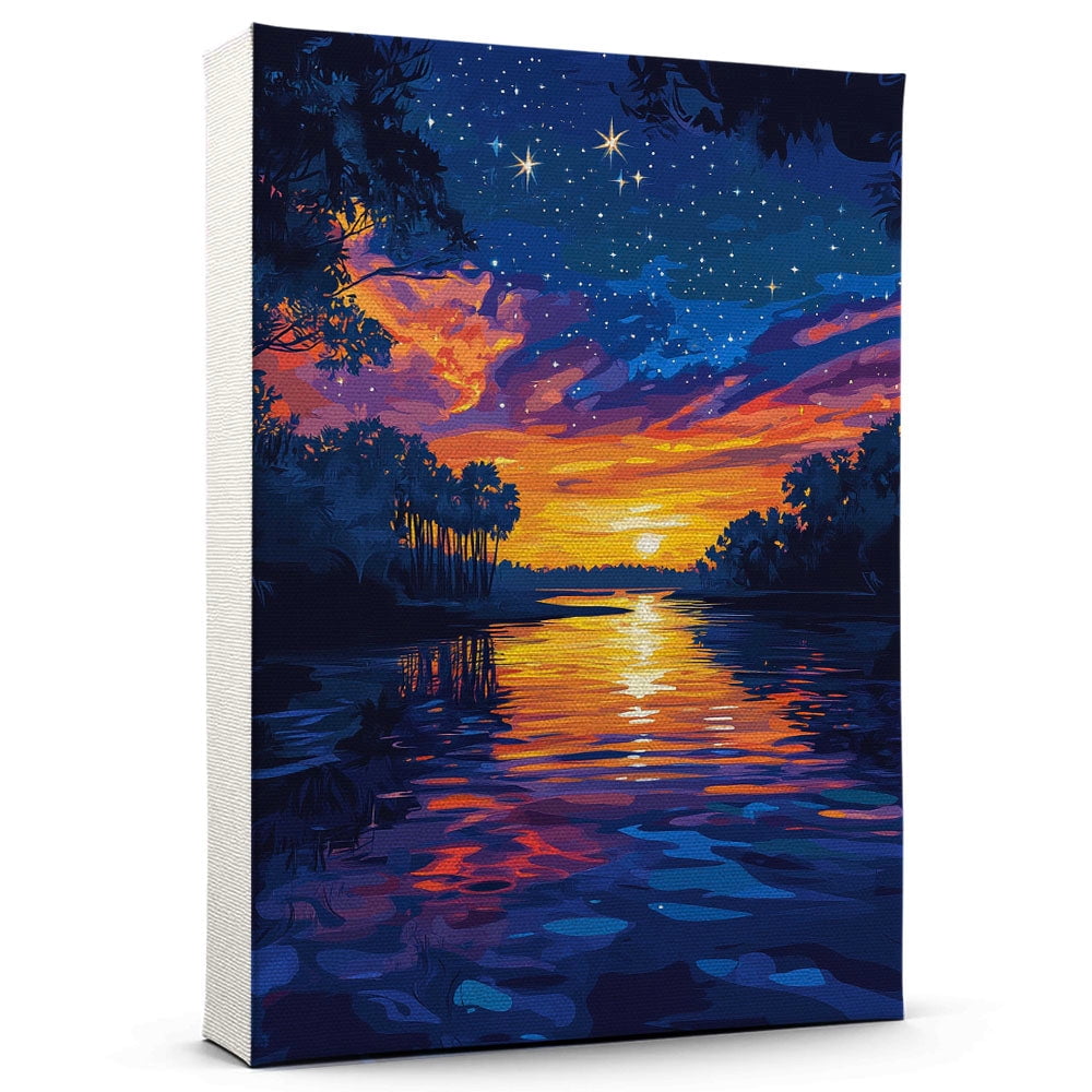 Pasco Countys Travel Canvas Prints, Florida Starry Night Travel decor ...